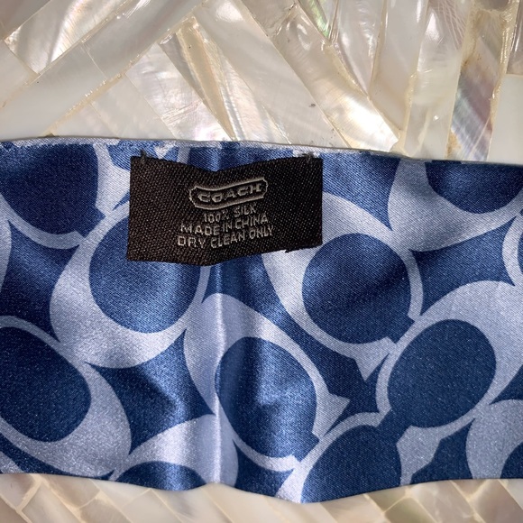 Coach | Accessories | Coach Madison Ponytail Signature Silk Skinny ...